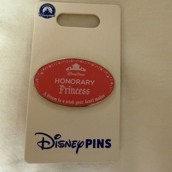 Disney | Accessories | Disney Honorary Princess Pin Pink And White ...
